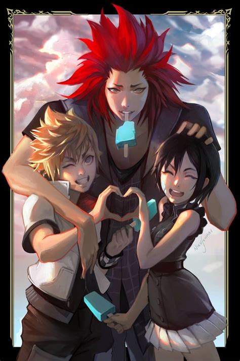 Roxas Xion And Lea Kingdom Hearts And 1 More Drawn By Nikusenpai