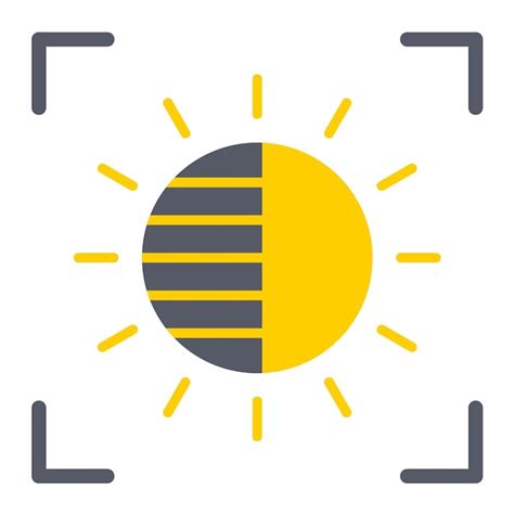 Premium Vector Camera Brightness Flat Illustration