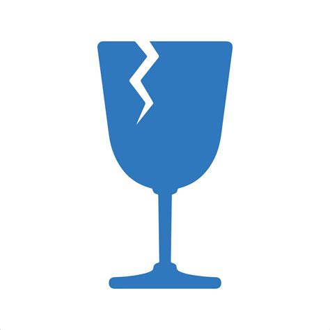 Broken Glass Icon Vector And Glyph 25897020 Vector Art At Vecteezy