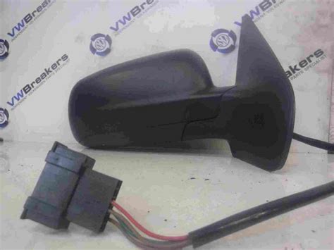 Volkswagen Golf Mk4 1997 2004 Drivers Os Wing Mirror Plain Black
