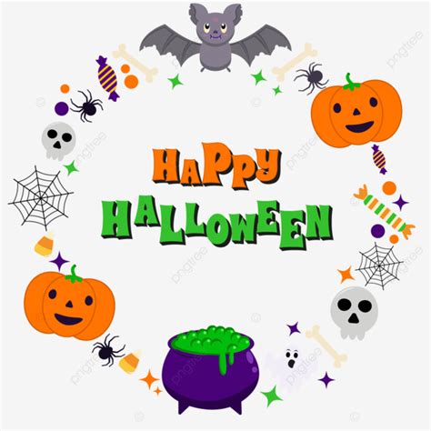 해피 할로윈 텍스트 프레임 할로윈 호박 해피 할로윈 Png 일러스트 및 벡터 에 대한 무료 다운로드 Pngtree