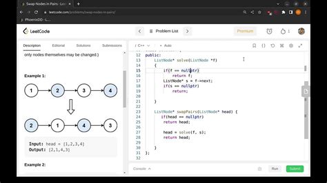 Leetcode Daily Challenge May 16 24 Swap Nodes In Pairs Youtube