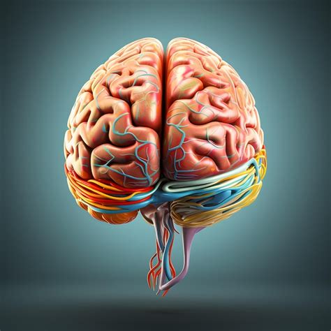 Premium Ai Image Human Brain 3d Rendering