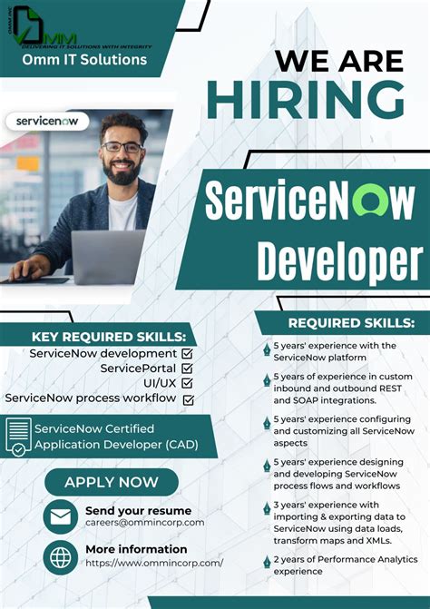 Omm It Solutions On Linkedin Servicenowdeveloper Developer