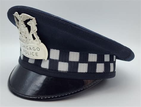 At Auction Obsolete Chicago Police Department Hat And Badge