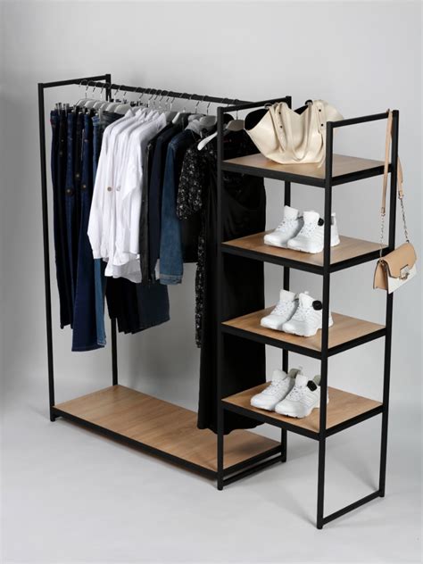 Купить Стеллаж для одежды и аксессуаров КД 1702 в стиле Loft в Москве недорого Магазин