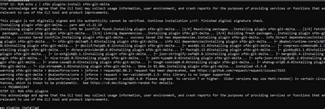 Salesforcedx Sfdx Plugins Are Not Getting Installed Via Docker