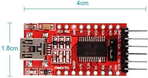 DS ROBOTICS FT232RL FTDI USB To TTL Serial Adapter Module Number Of Ports Pins 6 At 125 In