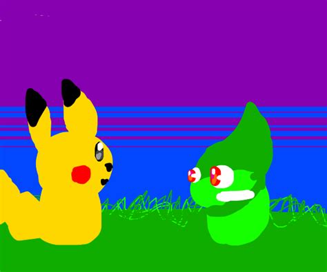 Axew And Pikachu Drawception