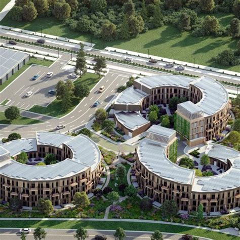 Gensler Designs Circular Housing Block With Electric Vehicle Garages Architecture And Design