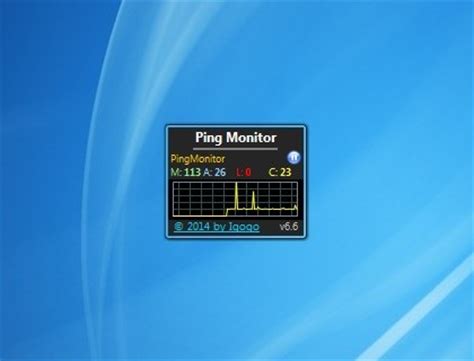 Ping Monitor Windows Desktop Gadget