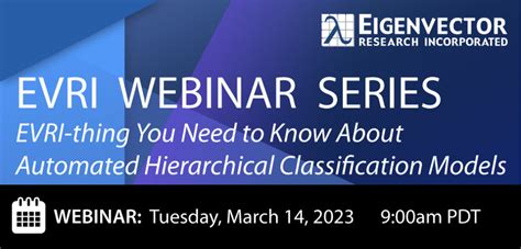 Evri Thing You Need To Know About Automated Hierarchical Classification Models Eigenvector