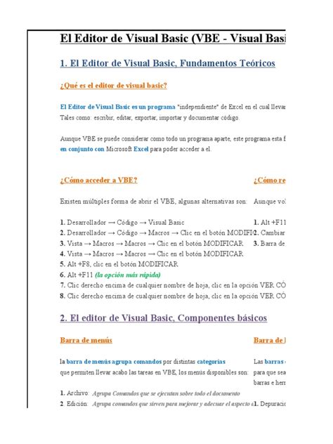 01 Objetos Propiedades Metodos Y Eventos Pdf Microsoft Excel Visual Basic Para Aplicaciones