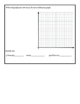 Graphing Quadratic Stories By Margaret Mcdade Tpt