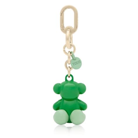 Green Metal Key Ring Bold Bear Tous