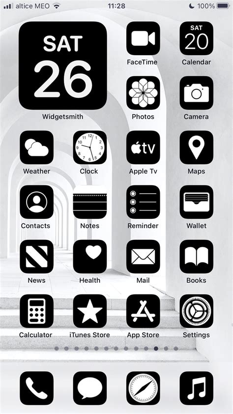 Black And White Ios 14 Icons Free User Interface Vol 14 Icon Pack