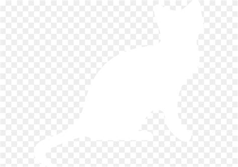 Cat Silhouette Clip Art White Cat Clipart Cutlery Sticker Png Flyclipart