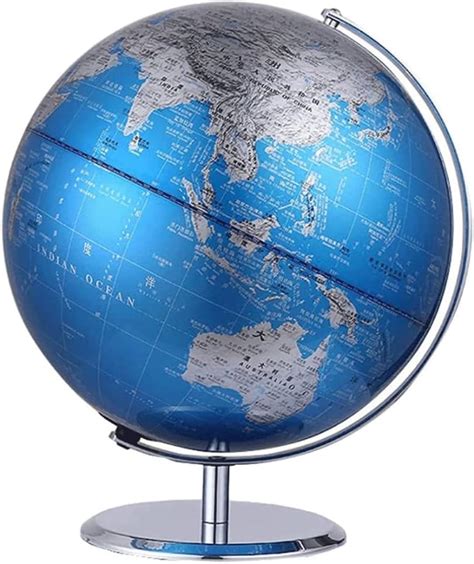 Educational Globe Classic Blue World Globe With Stainless Steel Non