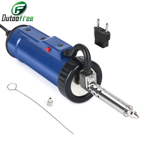 전기 진공 솔더 서커 용접 납땜 제거 펌프 30w 220v 50hz 납땜 인두 건 회로 기판 용 노즐탈착 펌프