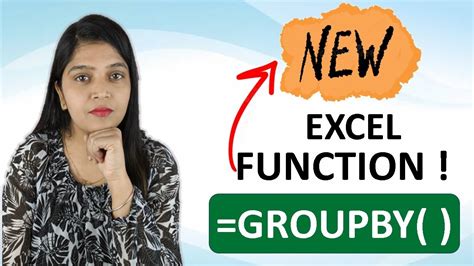 Groupby Function In Excel Youtube