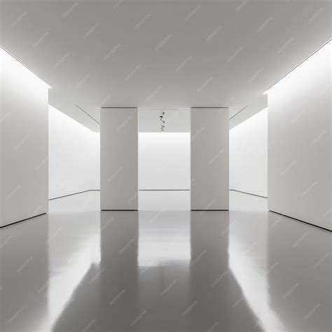 Minimalist And Modern Gallery Space With Clean Lines Abundant Natural