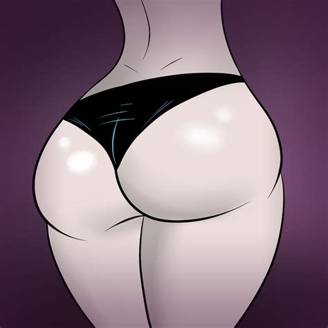 rule 34 ass big ass big butt black panties bottom heavy female grey