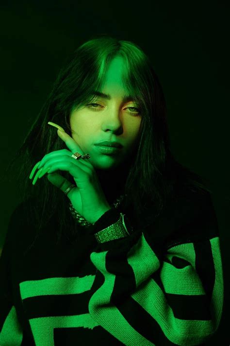 Billie Eilish Billie Billie Eilish Green Hair