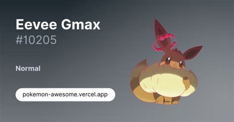 Eevee Gmax · 10205