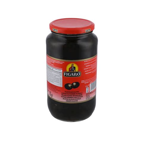 Figaro Plain Black Olives 575gm