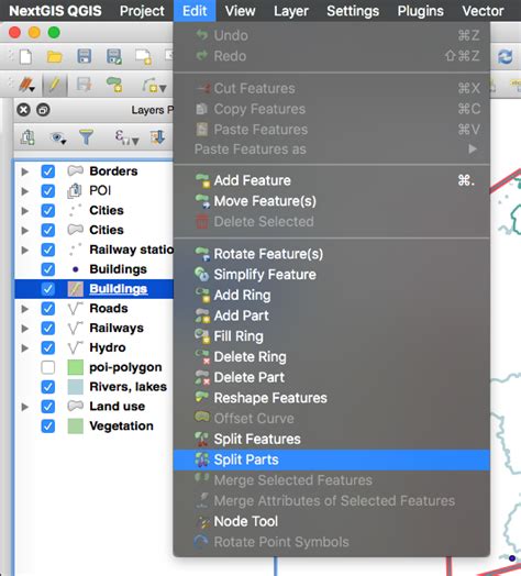 convert conversion of an osm multipolygon to a shapefile polygon using qgis geographic