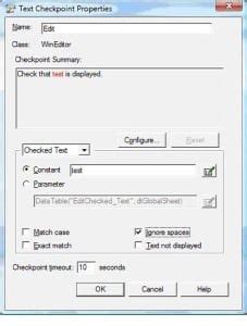 QTP How To Add Bitmap And Text Checkpoints In Tests