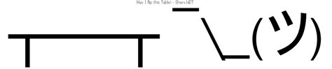 May I Flip This Table Text Emoticon Free Text And ASCII Emoticons
