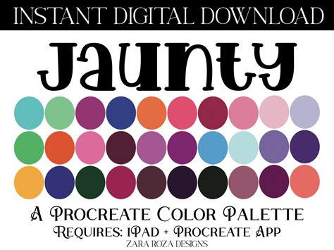 Procreate Color Palette Bundle Pack VOL Set Etsy Australia