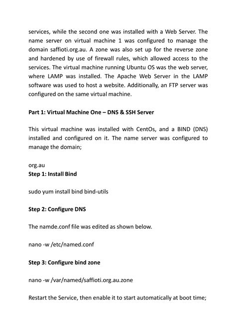 ppt installation and configuration of dns web and ftp servers on virtual machines using