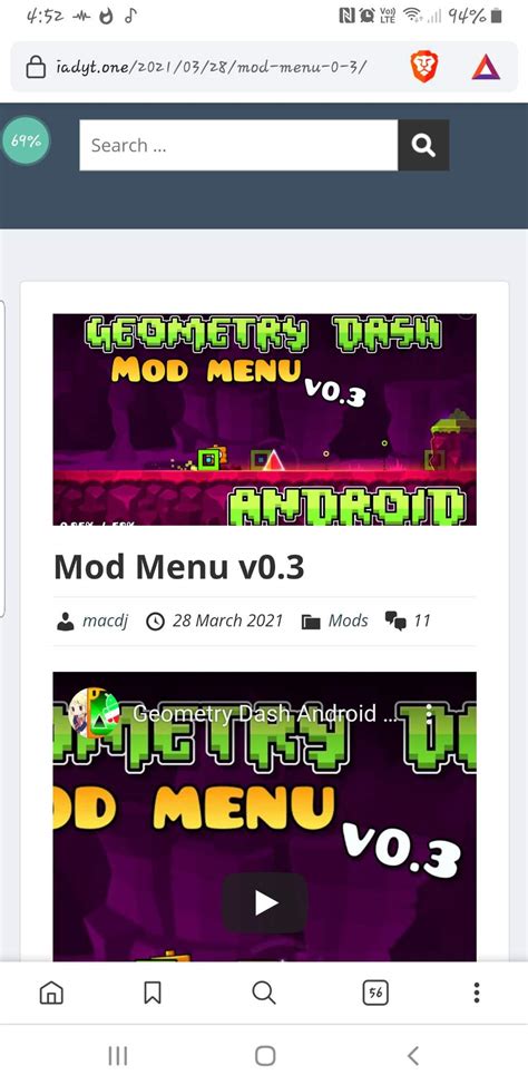 GD MOD MENU V0 3 IS OUT NOW Https Iadyt One 2021 03 28 Mod Menu 0 3 Geometry Dash