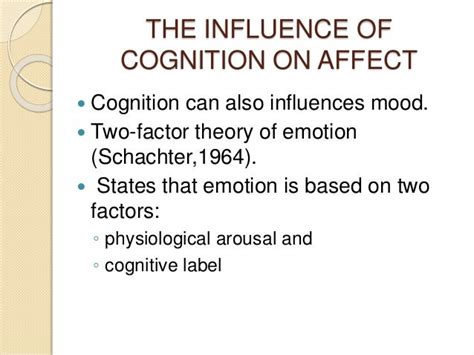 Affect And Cognition