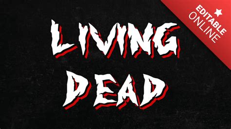 Living Dead Font Text Effect Generator Living Dead Font Text Effect Generator