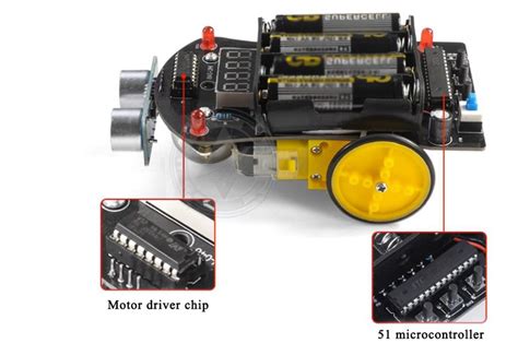 Ultrasonic Obstacle Avoidance Car Kit Zeus Diy Electronics Diy Store