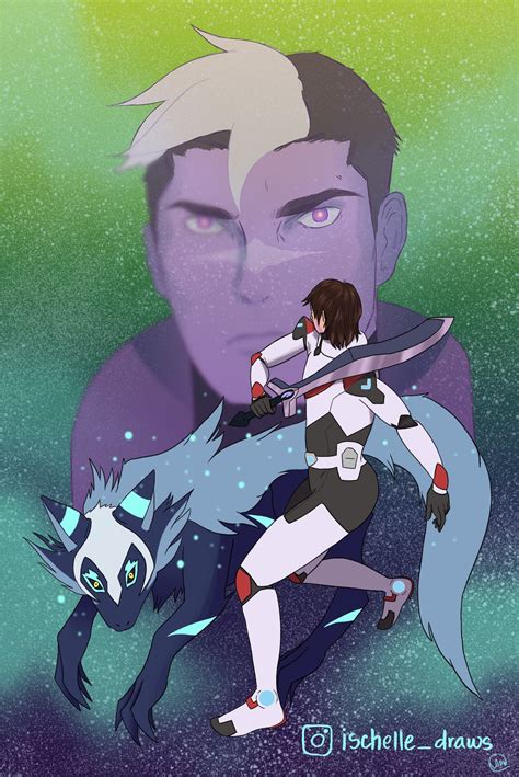 Keith And Wolf Clone Shiro Illustration R Voltron