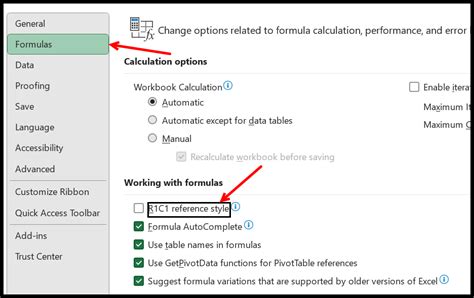 Use Column Numbers In Excel Instead Of Alphabets How To
