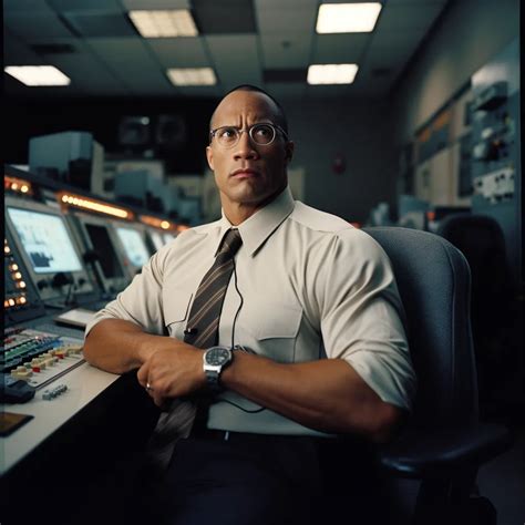 The Rock Dwayne Johnson As An It Nerd With Nerdy Glass Subscribe To