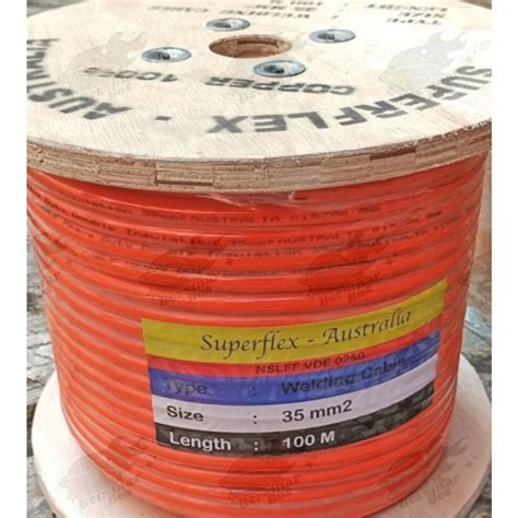 Jual Kabel Las 35mm Orange Full Tembaga Superflex Welding Cable