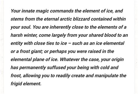Snow Monarch A Sorcerer Subclass R Unearthedarcana