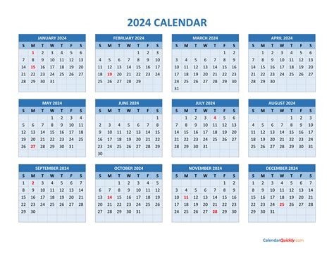 2024 Calendar Templates And Images 2024 Calendar Calendar Quickly