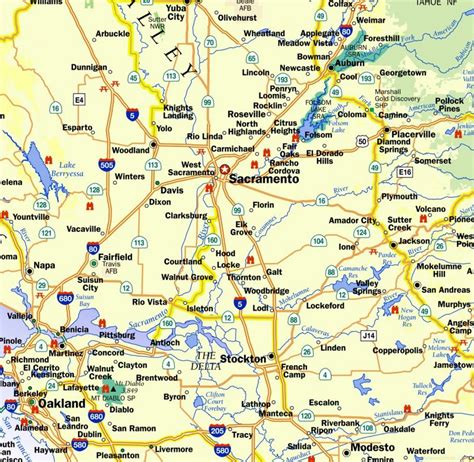 Sacramento Area Map Surrounding Cities Explained