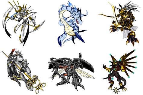 Dianamon Gaioumon Gaioumon Mutant Heraklekabuterimon Plesiomon Sakuyamon Shinegreymon