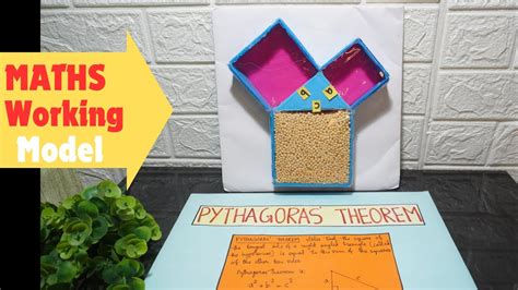 Pythagoras Theorem Working Model Maths Working Model Maths Project Exhibition Model For