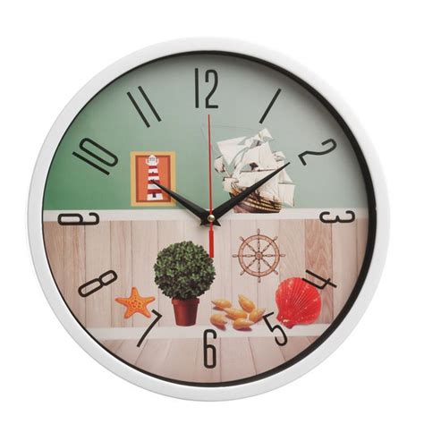 Часы настенные Море D 30 см плавный ход купить с доставкой по выгодным ценам в интернет