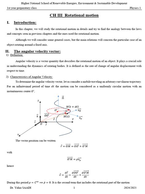 Ch3 Rotational Motion Pdf Angular Momentum Rotation Around A Fixed Axis