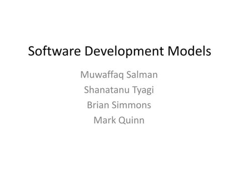 Software Development Processes Ppt